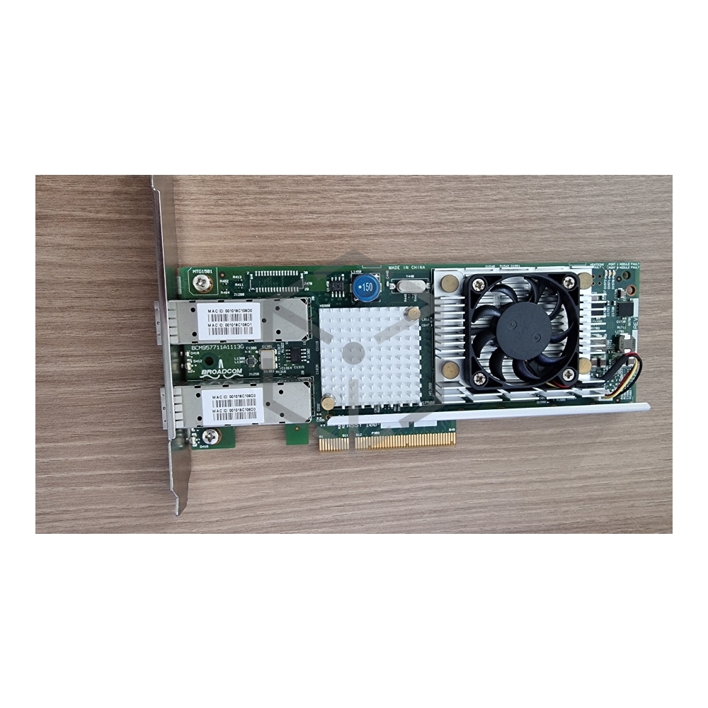 DELL 0KJYD8 Broadcom 10G 광랜카드 NIC Dual Port SFP 5711 PCIe - SUGARCUBE