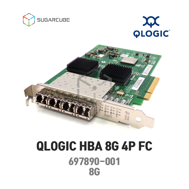 PX4810402-06 QLOGIC QLE2564 8GB QUAD PORT FC HBA ADAPTER - SUGARCUBE
