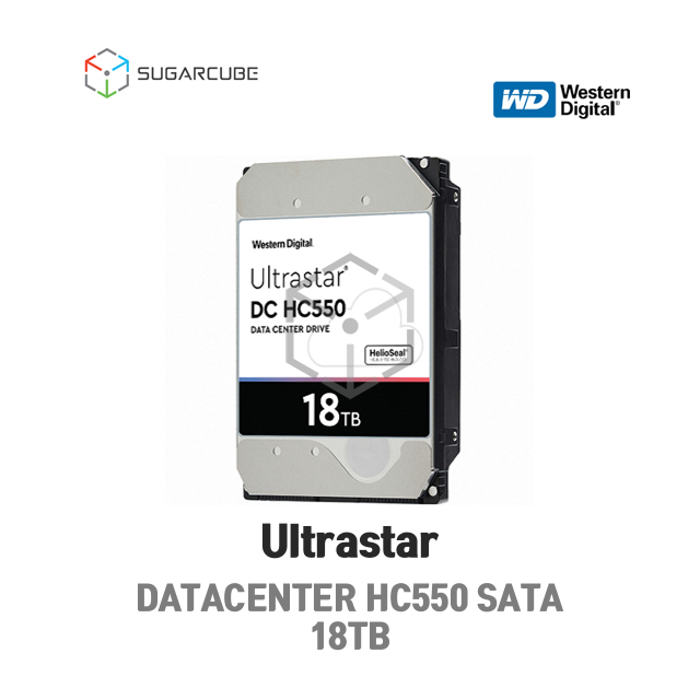 Western Digital DC HC550 18TB 512MB SATA Ultra 고용량하드 HDD - SUGARCUBE