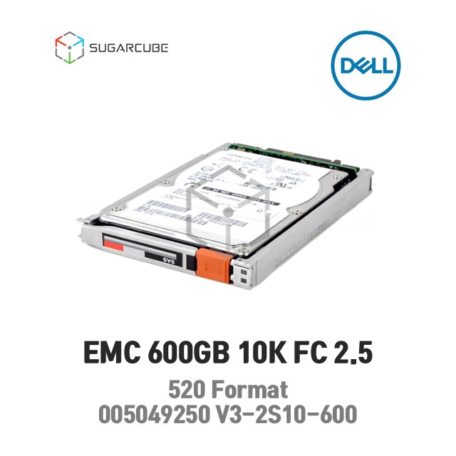 DELL 600GB 10K SAS 6G 2.5 VNX 005049250 V3-2S10-600 스토리지HDD - SUGARCUBE